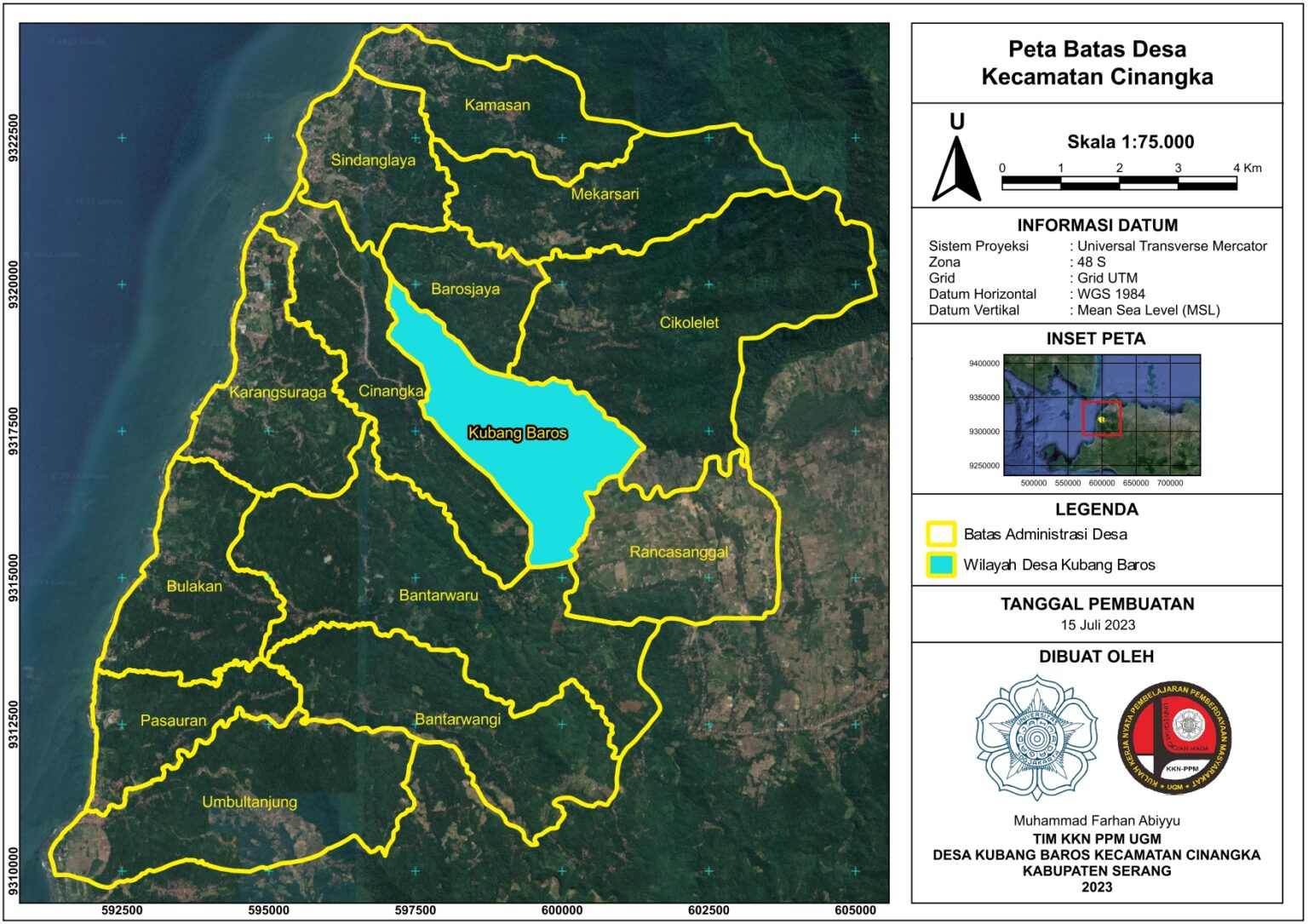 Peta Desa - Pemerintahan Desa Kubang Baros