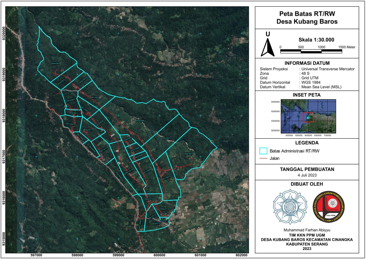 Peta Desa - Pemerintahan Desa Kubang Baros