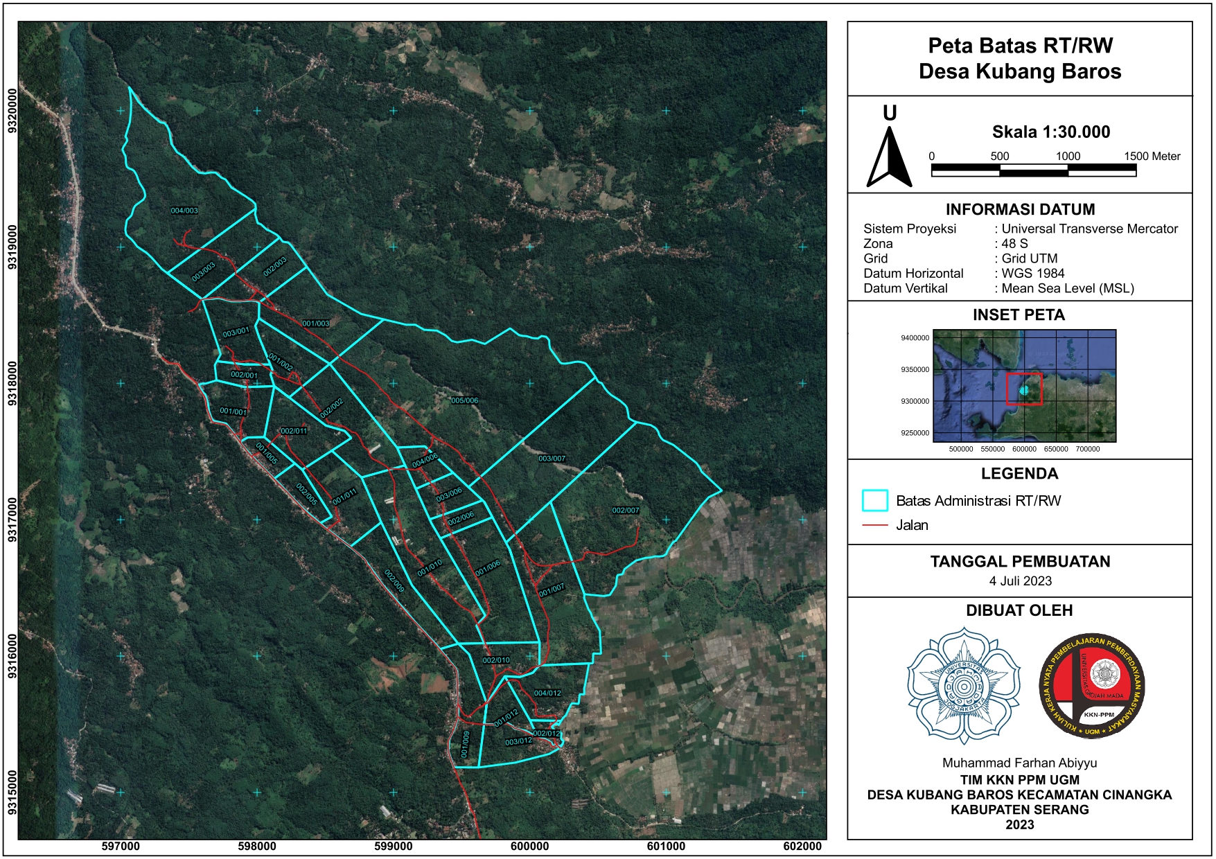 Peta Desa - Pemerintahan Desa Kubang Baros